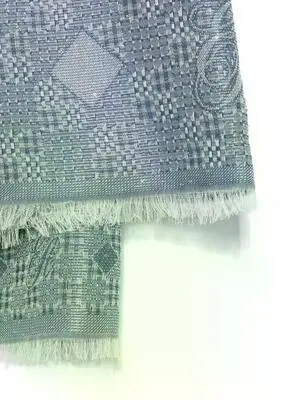 Emporio Armani Geometric Scarf - Blue