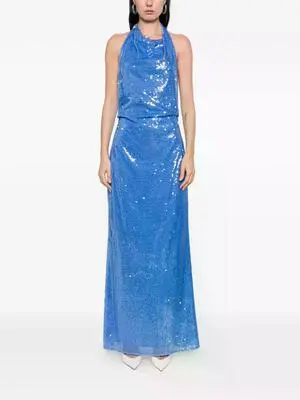 Simkhai Embellished Halterneck Maxi Dress