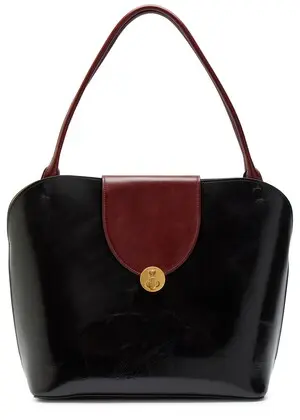 Versace Large Leather Tote Bag