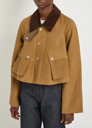 JW Anderson Barn Corduroy Collar Cotton Jacket - Brown