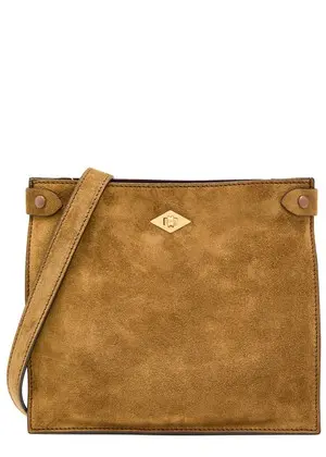 METIER Stowaway Suede Cross-body Bag Tan