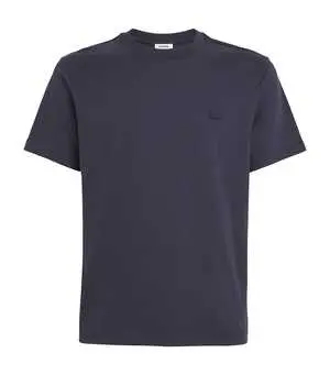Sandro Cotton Logo T-shirt - Blue