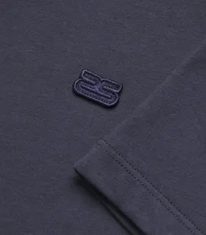 Sandro Cotton Logo T-shirt - Blue