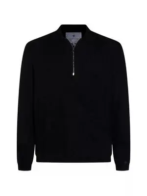 SEVEN GAUGE Half-zip Polo Shirt - Black