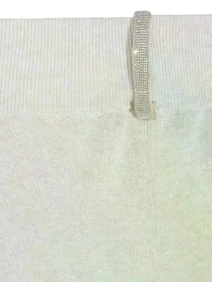 Fabiana Filippi Embellished Ribbed Waistband Trousers