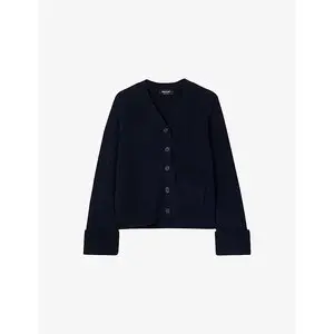 Whistles V-neck Cotton Cardigan