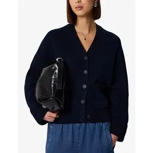 Whistles V-neck Cotton Cardigan