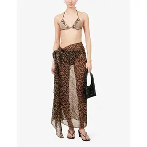 JADED LONDON Embellished Sequin Triangle Bikini Top