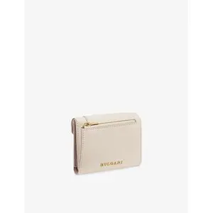BVLGARI Serpenti Tri-fold Leather Wallet