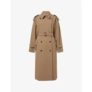 Max Mara Double-breasted Wool Trench Coat - Brown