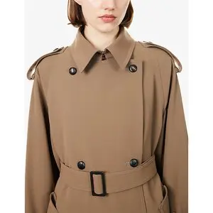 Max Mara Wool Double-breasted Trench Coat