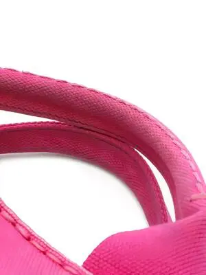 Prada 2000s Canapa Canvas Tote Bag - Pink