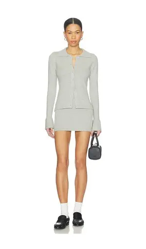 ALL THE WAYS Norma Skirt Set - Light Grey