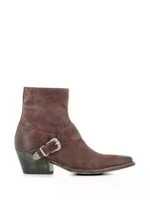 Sartore Suede Buckle Boots