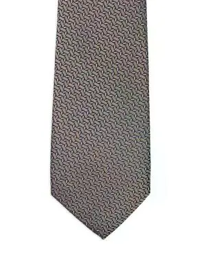 Canali Patterned Tie - Blue