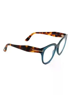 TOM FORD Round Frame Glasses - Blue