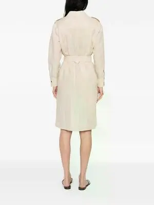 Kiton Striped Belted Shirt Dress
