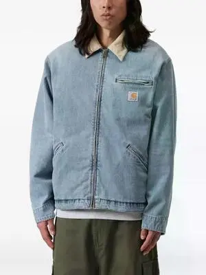 Carhartt Work In Progress Zip Fastening Denim Jacket - Blue