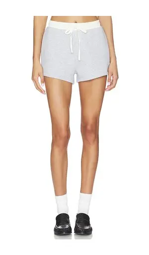 Rag & Bone Vintage Terry Mix Media Sweatshort - Light Grey