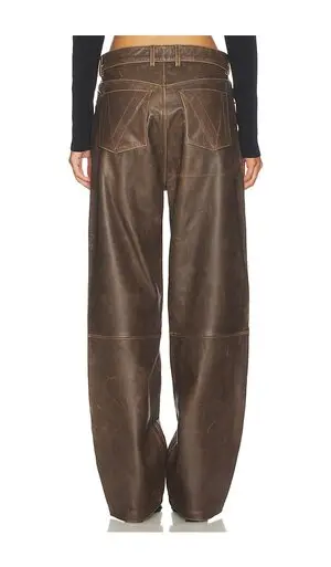 MANOKHI Mojave Leather Trousers