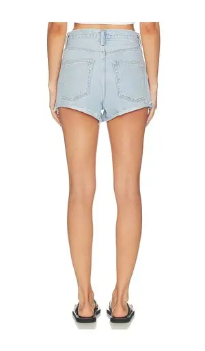 AGOLDE Ridley High Rise Denim Shorts
