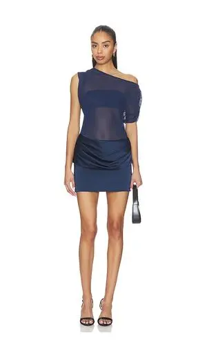 Amanda Uprichard Olandria Mini Dress - Navy