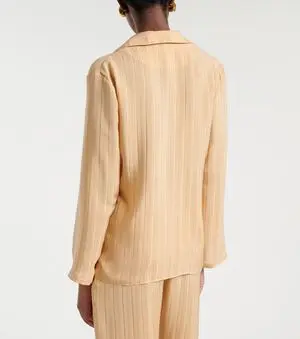 Saint Laurent Striped Silk Shirt