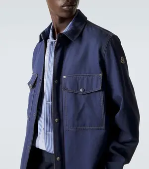 Moncler Cotton And Linen Field Jacket