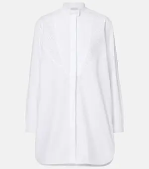 Moncler Cotton Shirt With Embroidered Detail