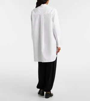 Moncler Cotton Shirt With Embroidered Detail