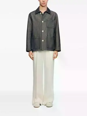 Sandro Denim-effect Worker Jacket