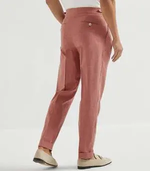 Brunello Cucinelli Wool-cotton-silk Tailored Trousers