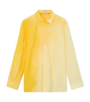 Loewe Cotton-blend Tie-dye Shirt - Yellow