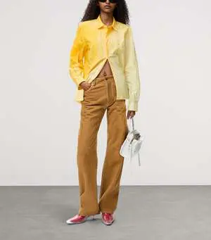 Loewe Cotton-blend Tie-dye Shirt - Yellow