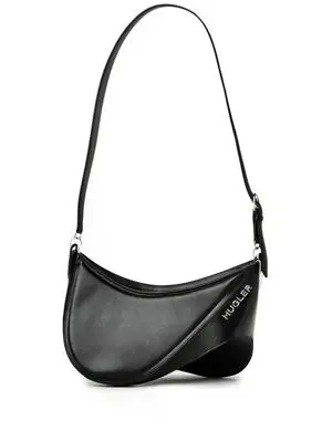 MUGLER Smooth Spiral Tote Bag - Black