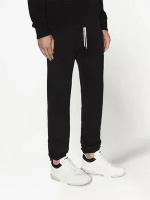 Amiri Logo-motif Organic Cotton Track Pants - Black