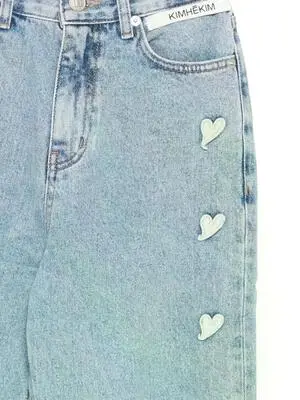 KIMHEKIM Heart Motif Denim Jeans
