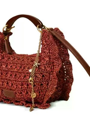 TWINSET Ruffled Tote Bag With Charm Detail