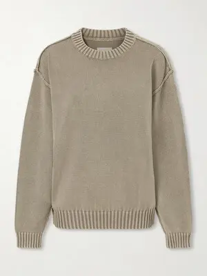 Aimé Leon Dore Crewneck Cotton Sweater - Gray