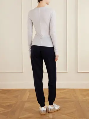 SKIMS Long Sleeve Boatneck Top - Gray