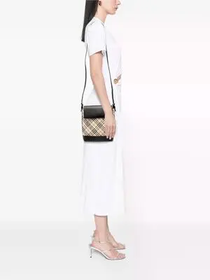 Burberry Nova Check Canvas Crossbody Bag