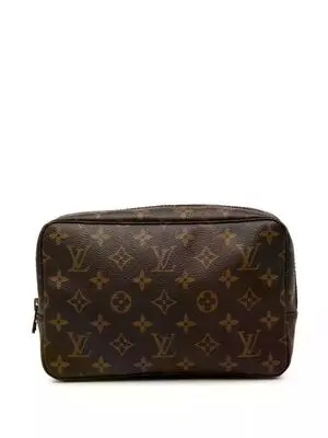 LOUIS VUITTON Monogram Canvas Trousse Toilette 23 Clutch Bag - Brown