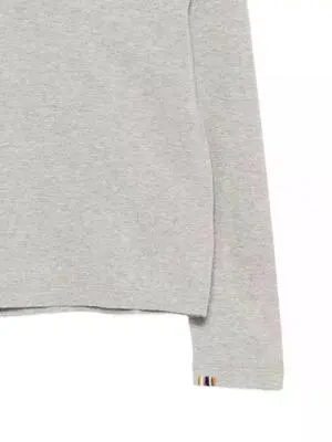 Extreme Cashmere Buttoned Crew Neck Long Sleeve Sweater