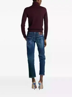Dsquared2 Distressed Dark Wash Denim Trousers