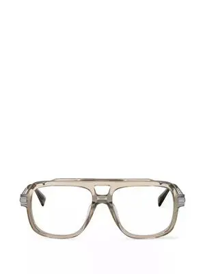 Balmain Square Frame Glasses - Grey