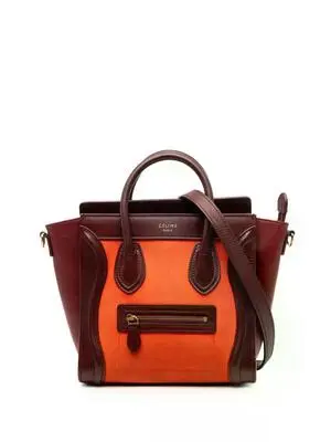 Celine Luggage Tote Satchel - Orange
