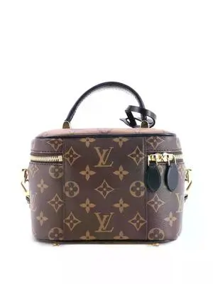 LOUIS VUITTON Vanity Handbag Reverse Monogram Canvas Pm Satchel - Brown