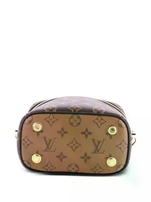 LOUIS VUITTON Vanity Handbag Reverse Monogram Canvas Pm Satchel - Brown