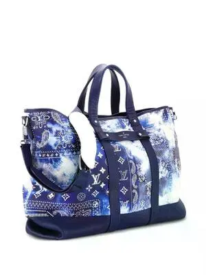 LOUIS VUITTON Journey Limited Edition Monogram Bandana Leather Tote Bag