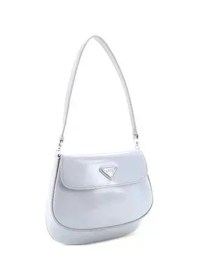 Prada Cleo Flap Shoulder Bag Spazzolato Leather Small Hobo Bag